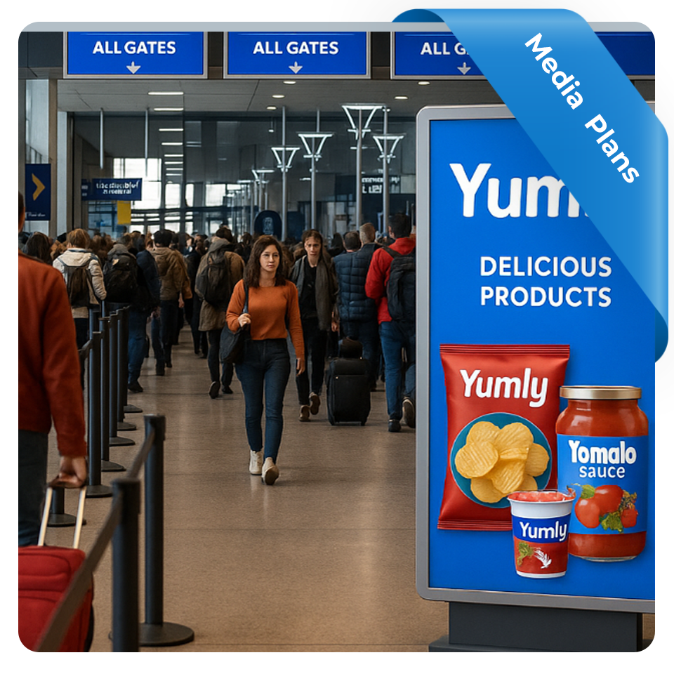 PDOOH Ads at AUS Airport